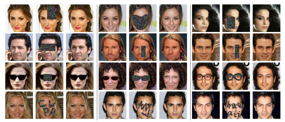 Generative Face Completion Synced