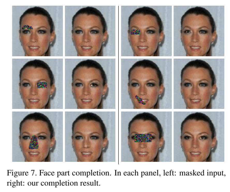 Generative Face Completion Synced